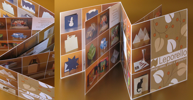 Leporello - 3D paper design - pop-up cards and books - booklet Leporello